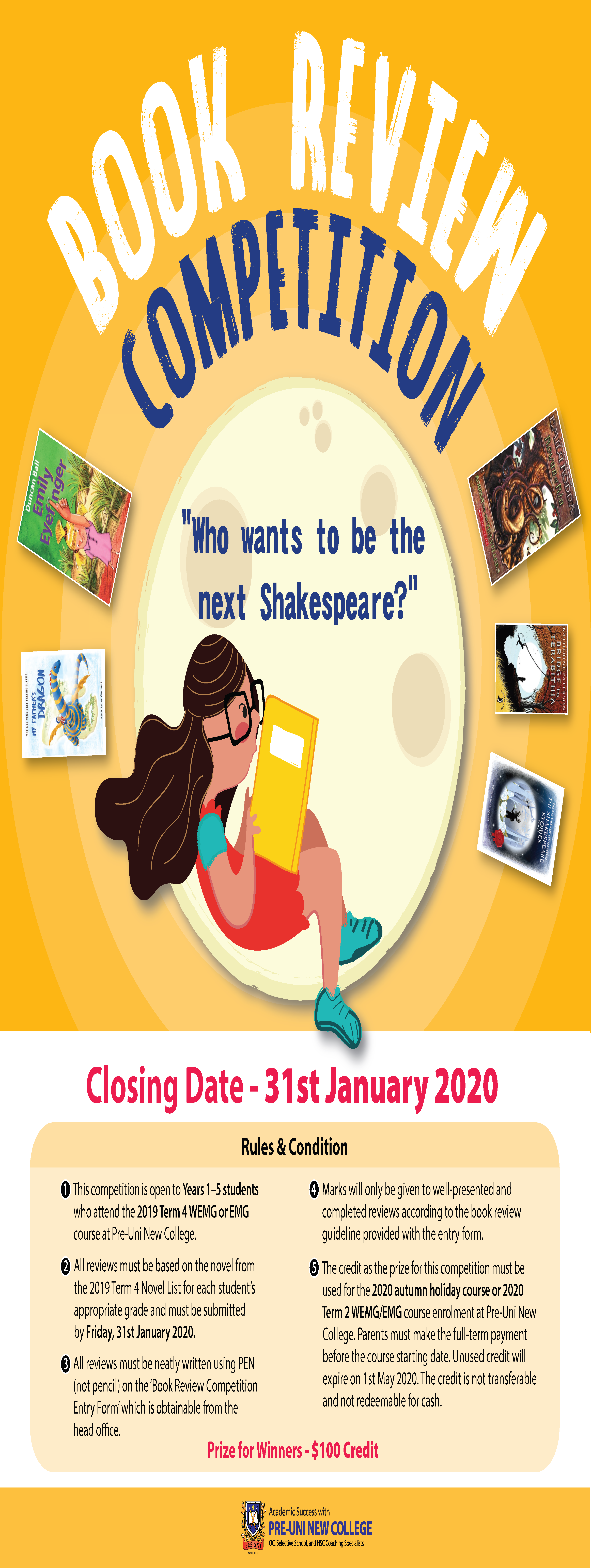 Cyberschool - Term 4 Book Review Competition