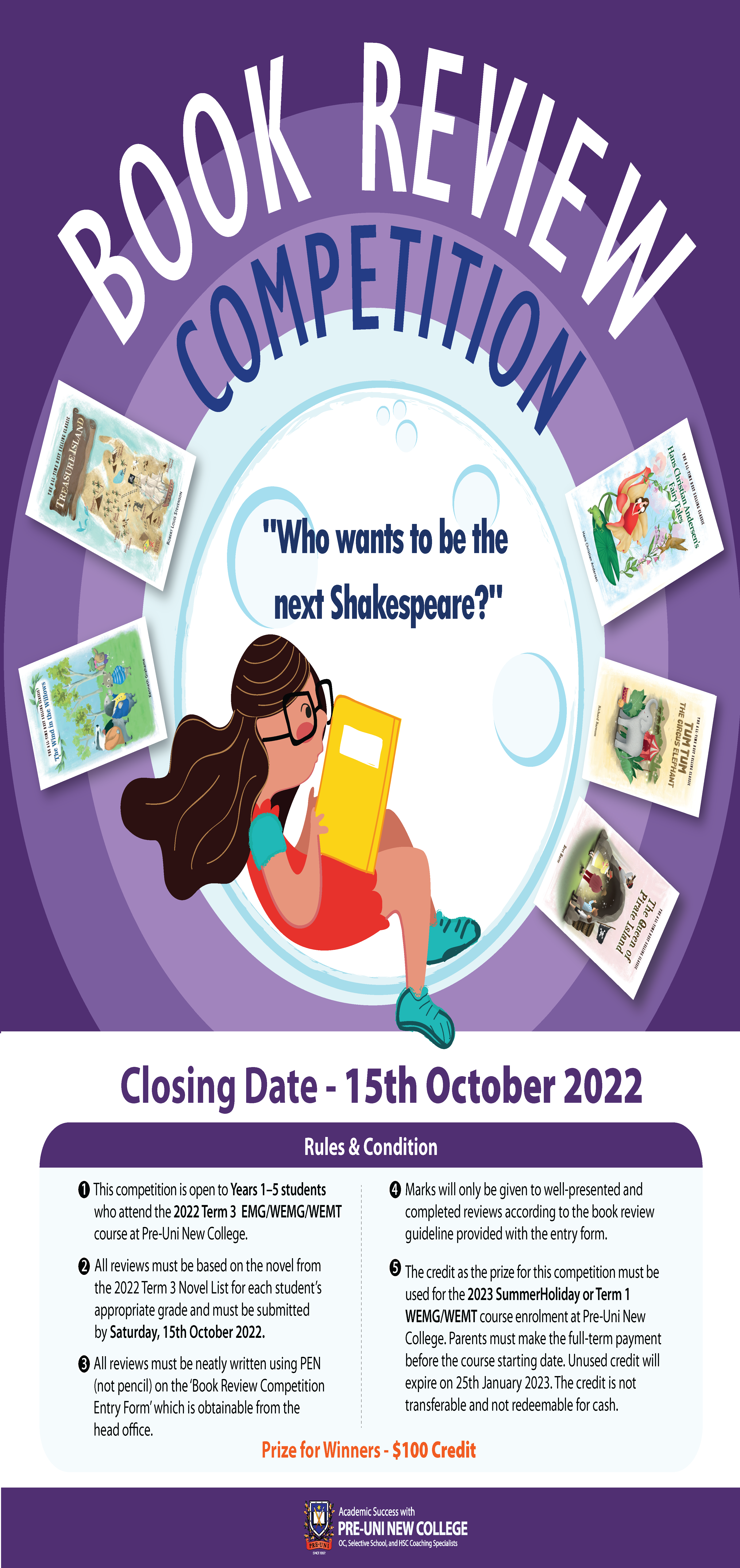 Cyberschool - Term 3 Book Review Competition