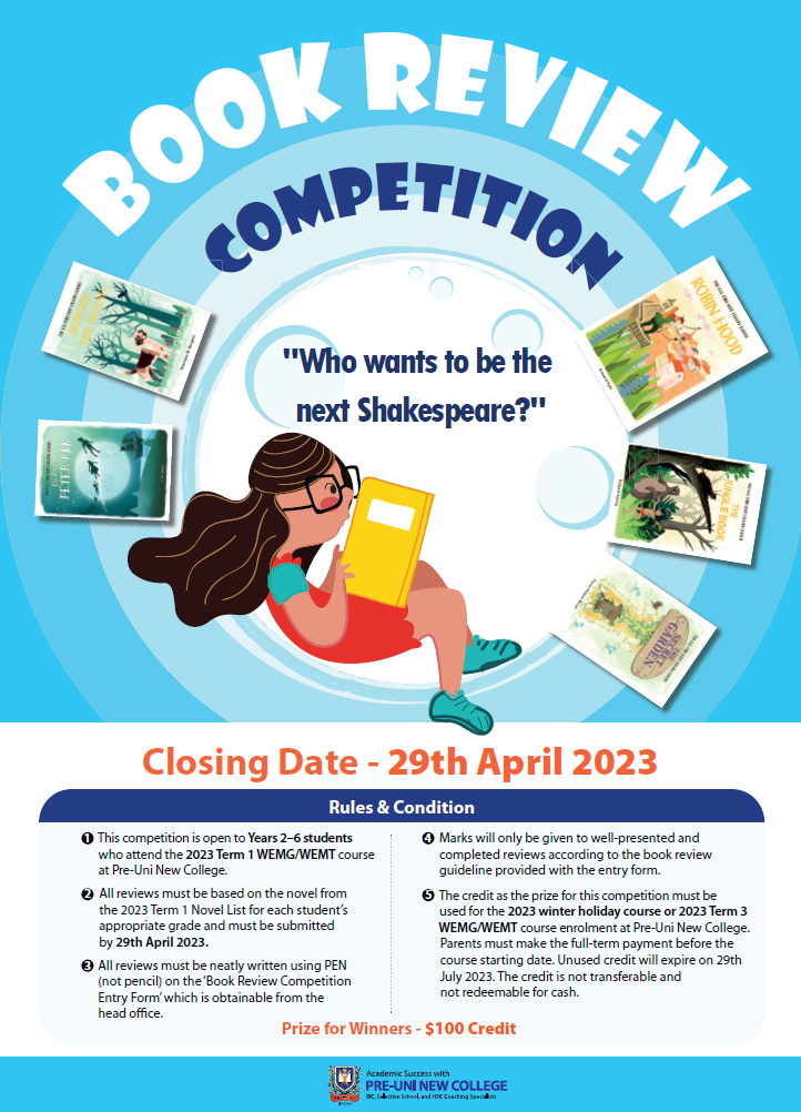 Cyberschool - Term 1 Book Review Competition