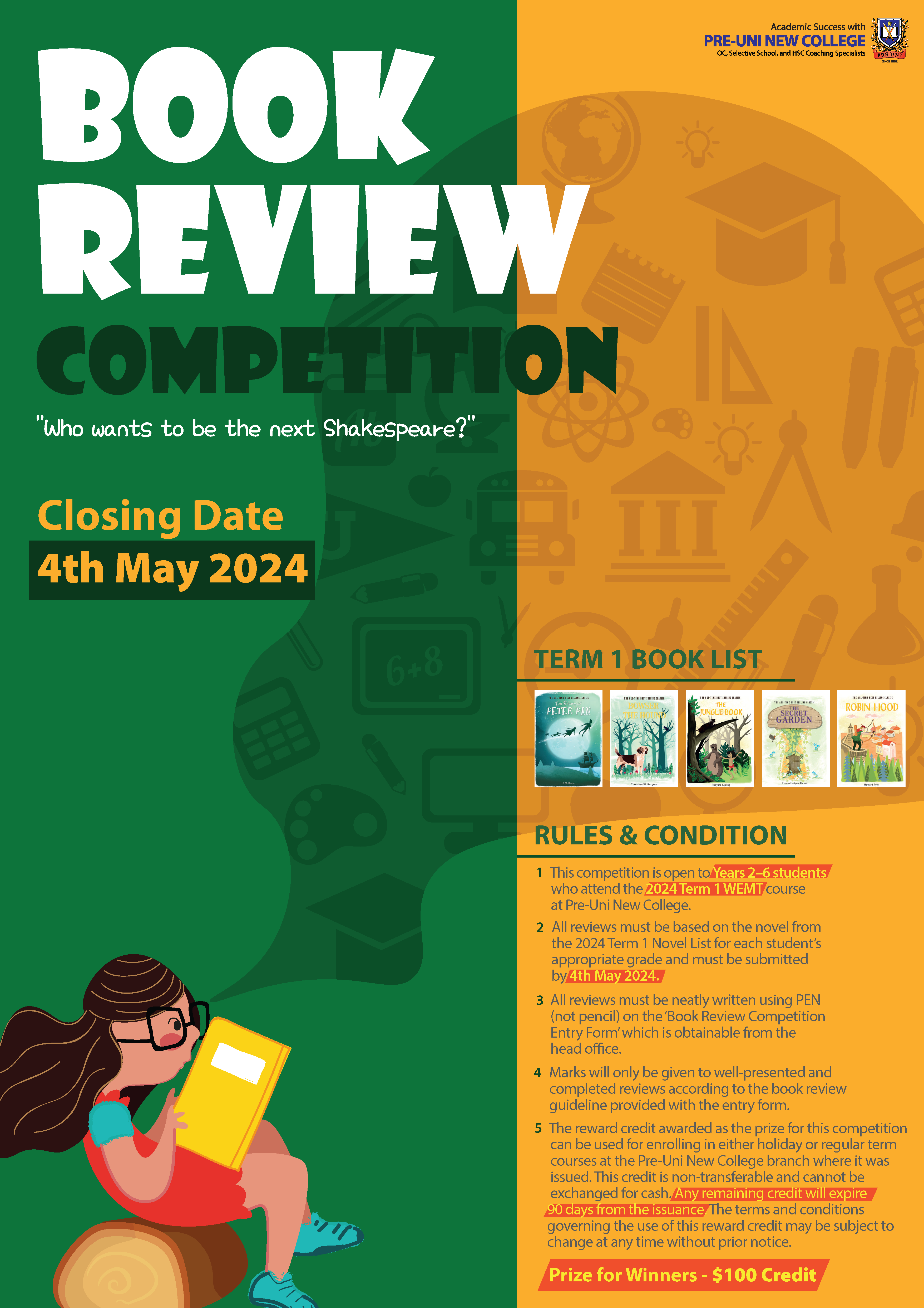 Cyberschool - Term 1 Book Review Competition
